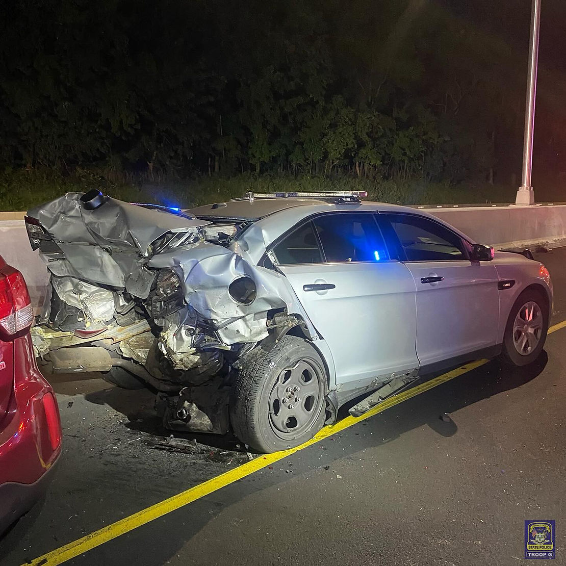 NY man hit CT trooper's car on I-95 at Westport crash scene: Police