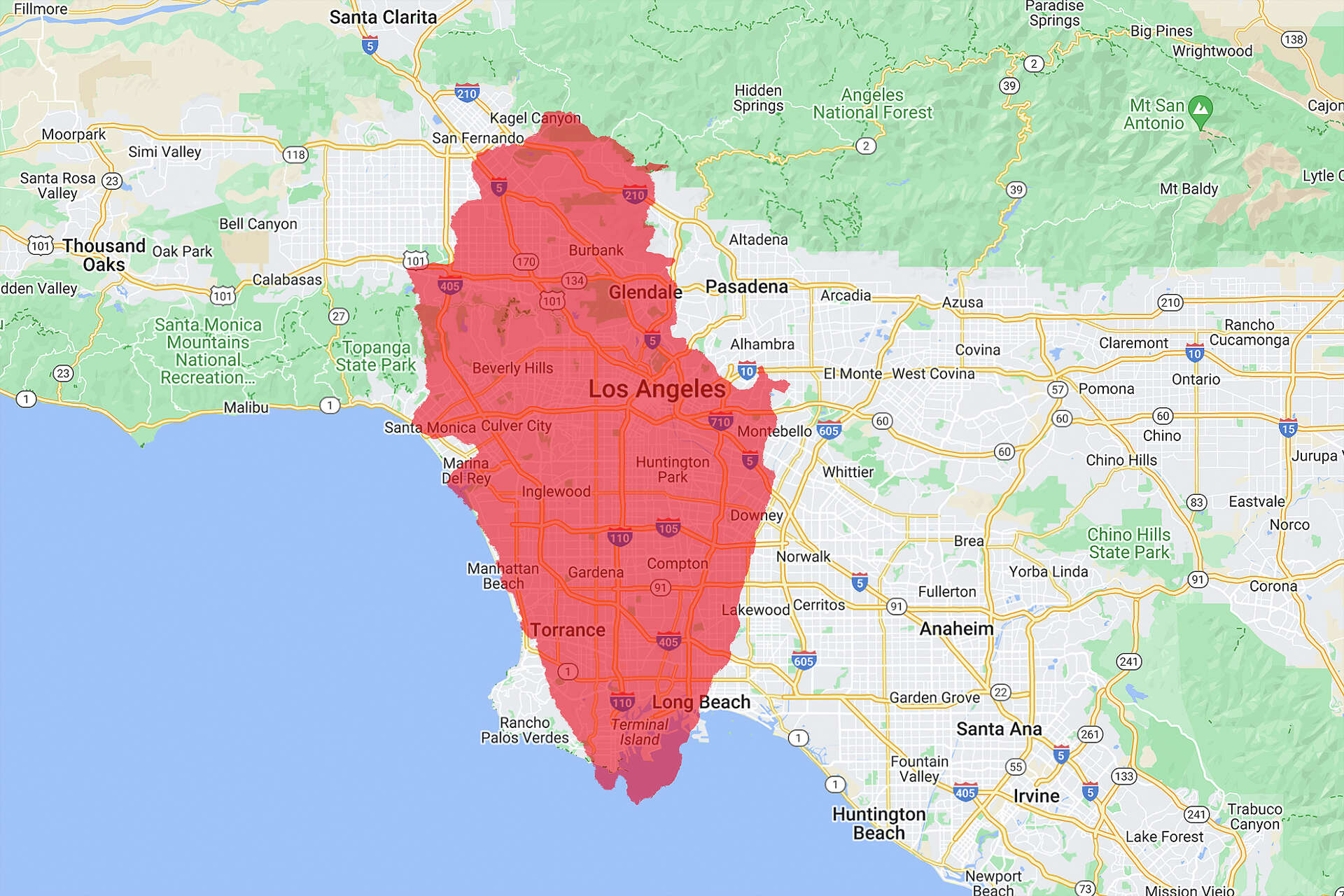 California's Park Fire has burned an area larger than Los Angeles