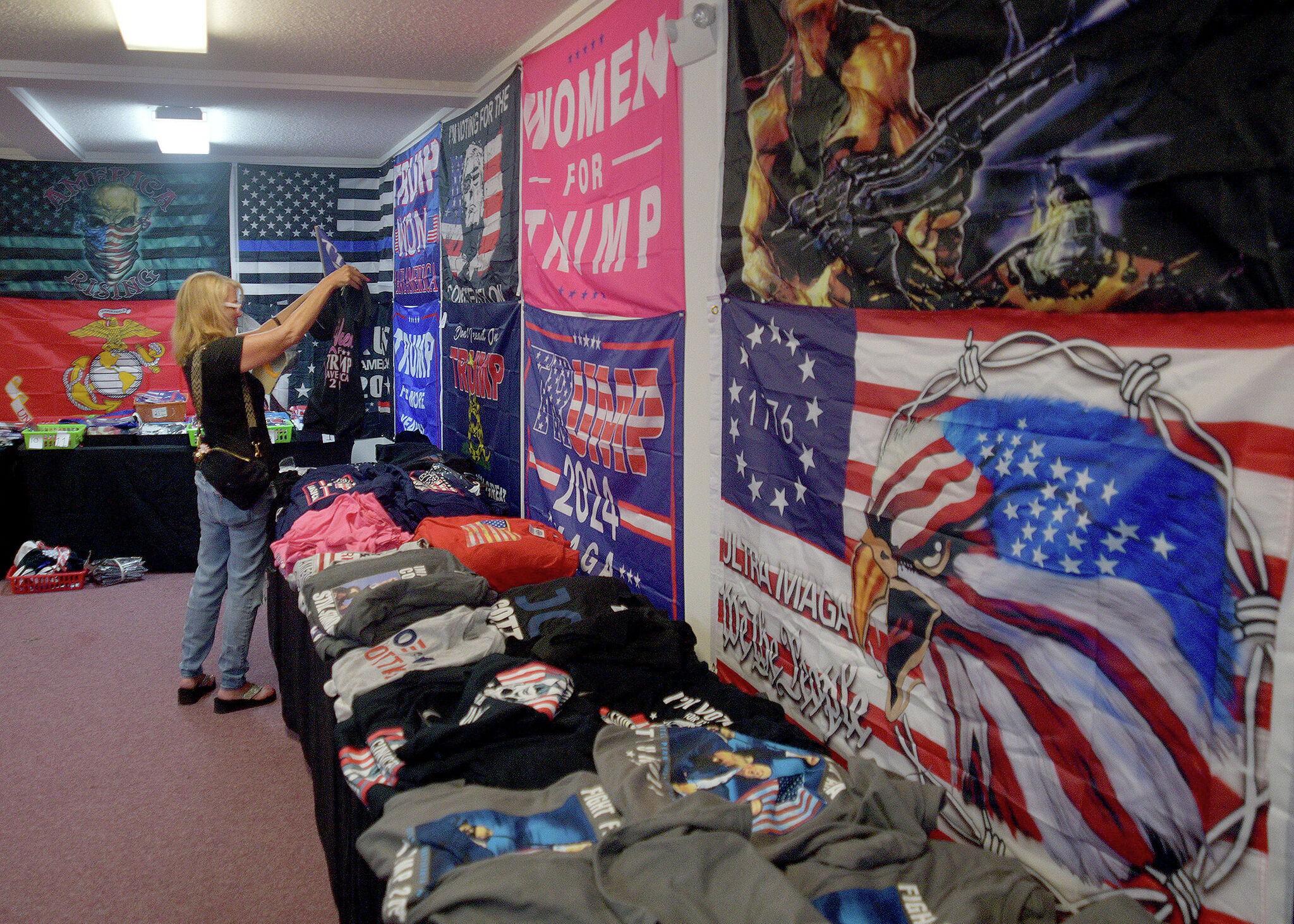 Trump paraphernalia store opens on Route 83 in Vernon