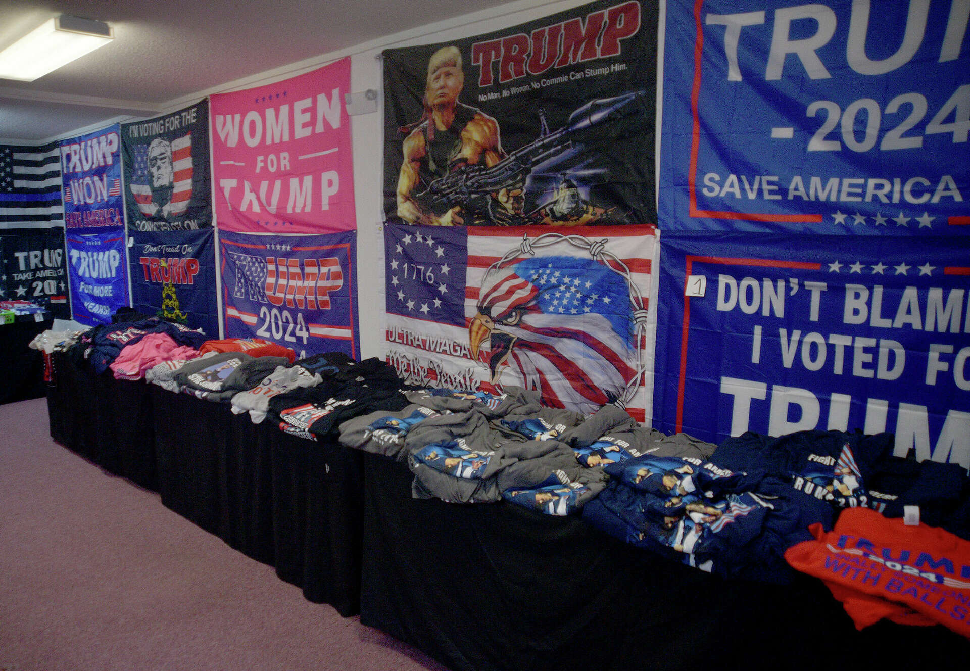 Trump paraphernalia store opens on Route 83 in Vernon