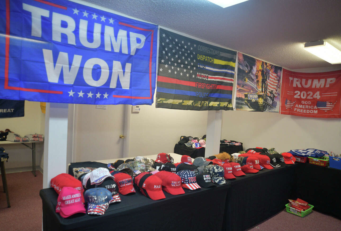 Trump paraphernalia store opens on Route 83 in Vernon