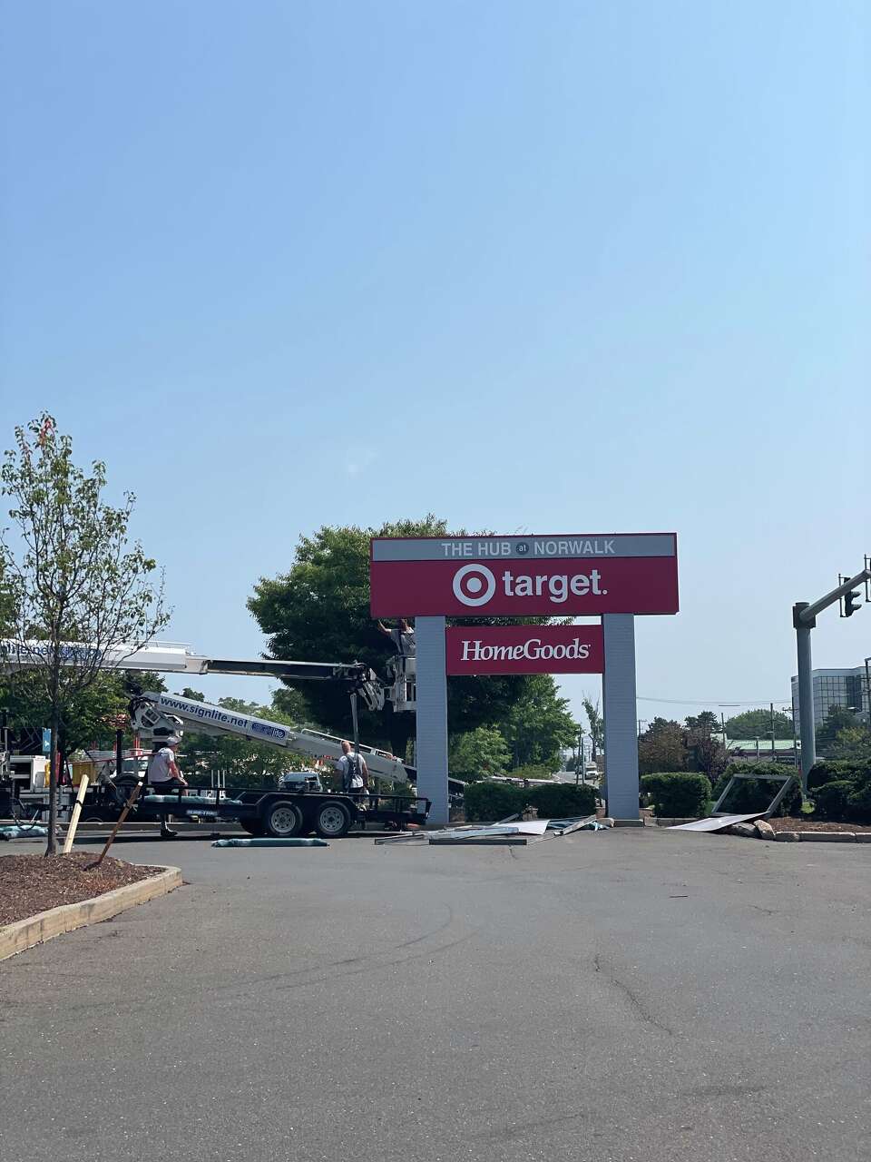 Target installs sign at upcoming Norwalk location, replacing Walmart