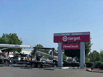 Target installs sign at upcoming Norwalk location, replacing Walmart