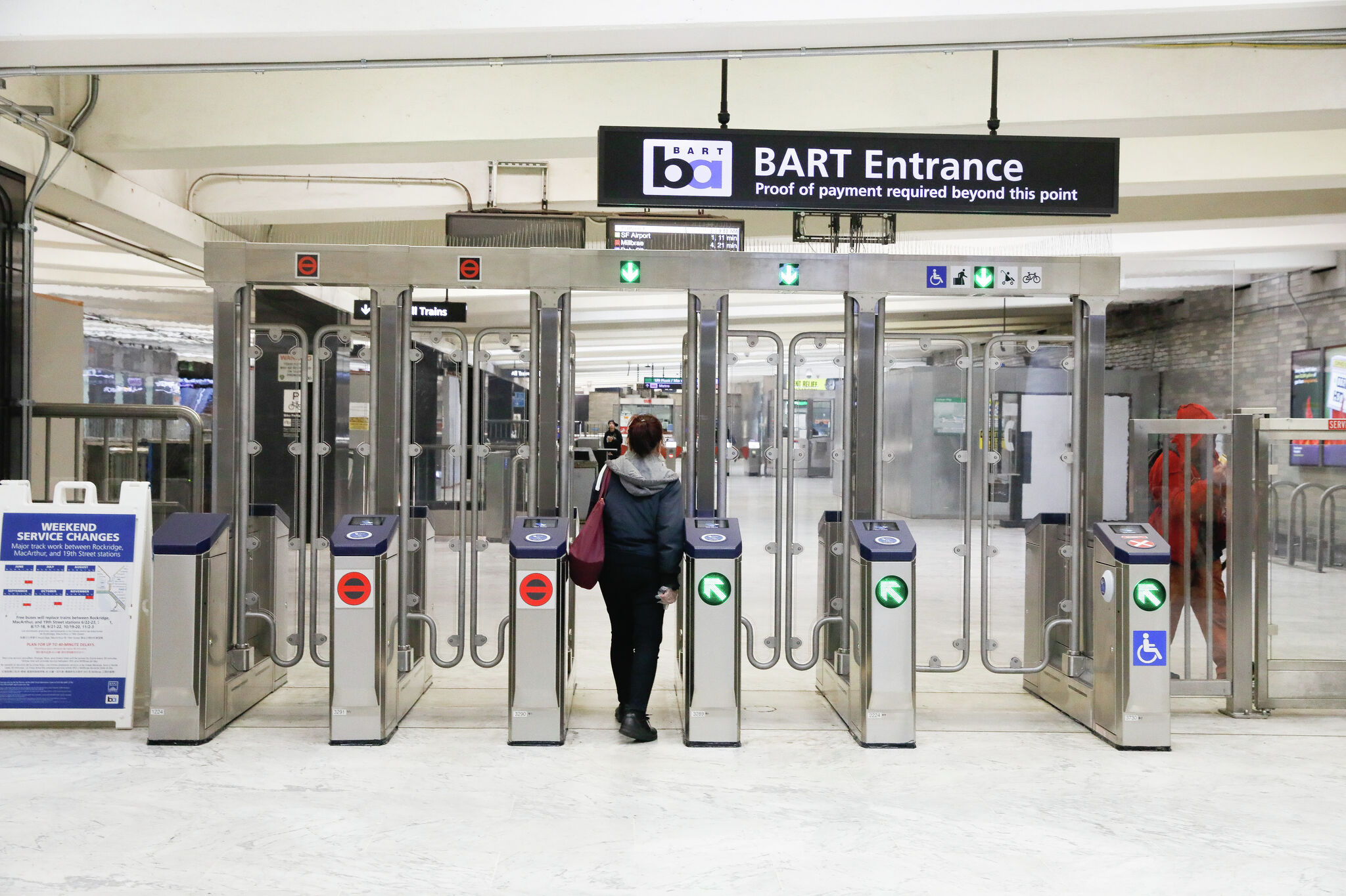 BART’s new reinforced fare gates being installed at popular SF station