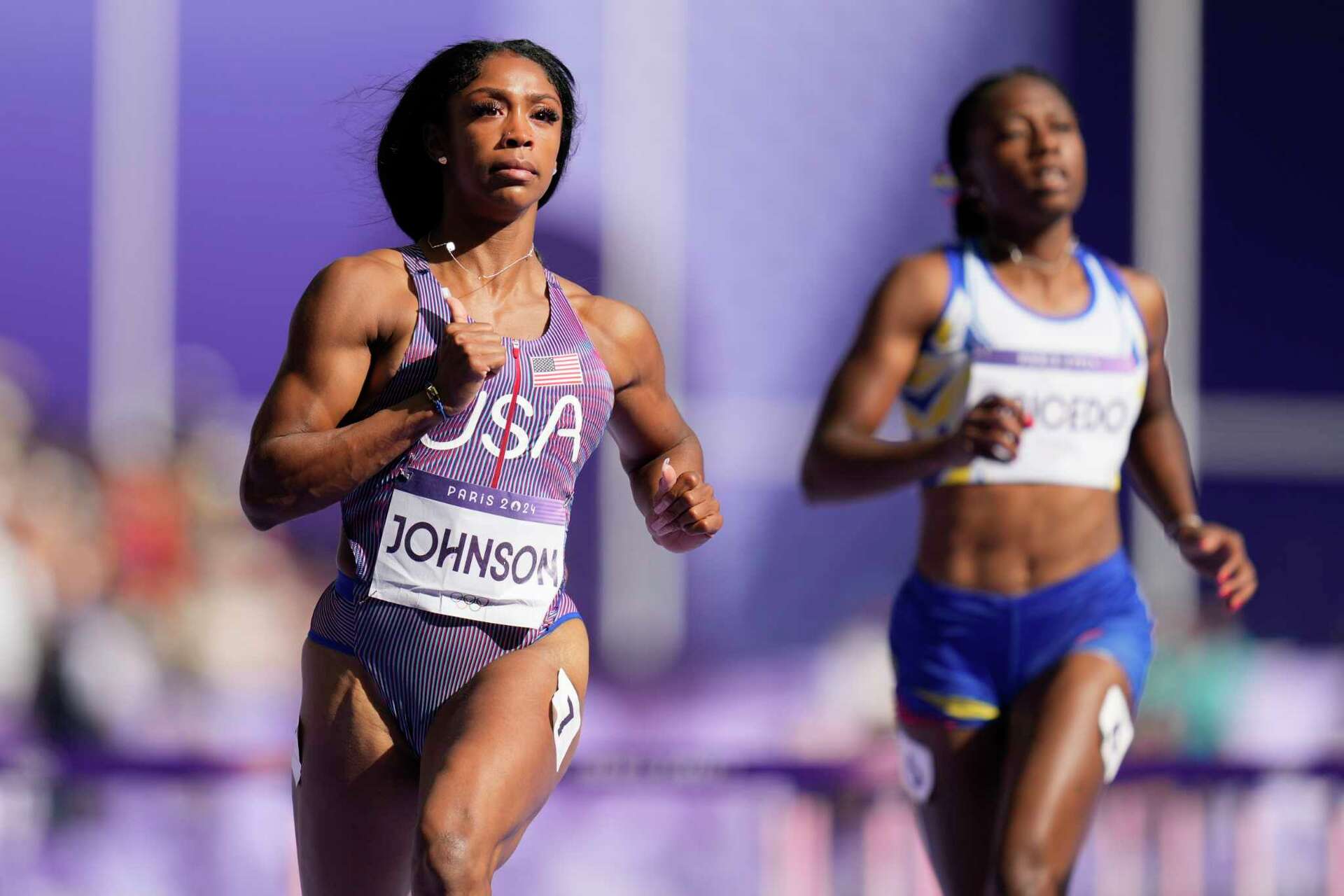Alaysha Johnson advances in Olympic hurdles