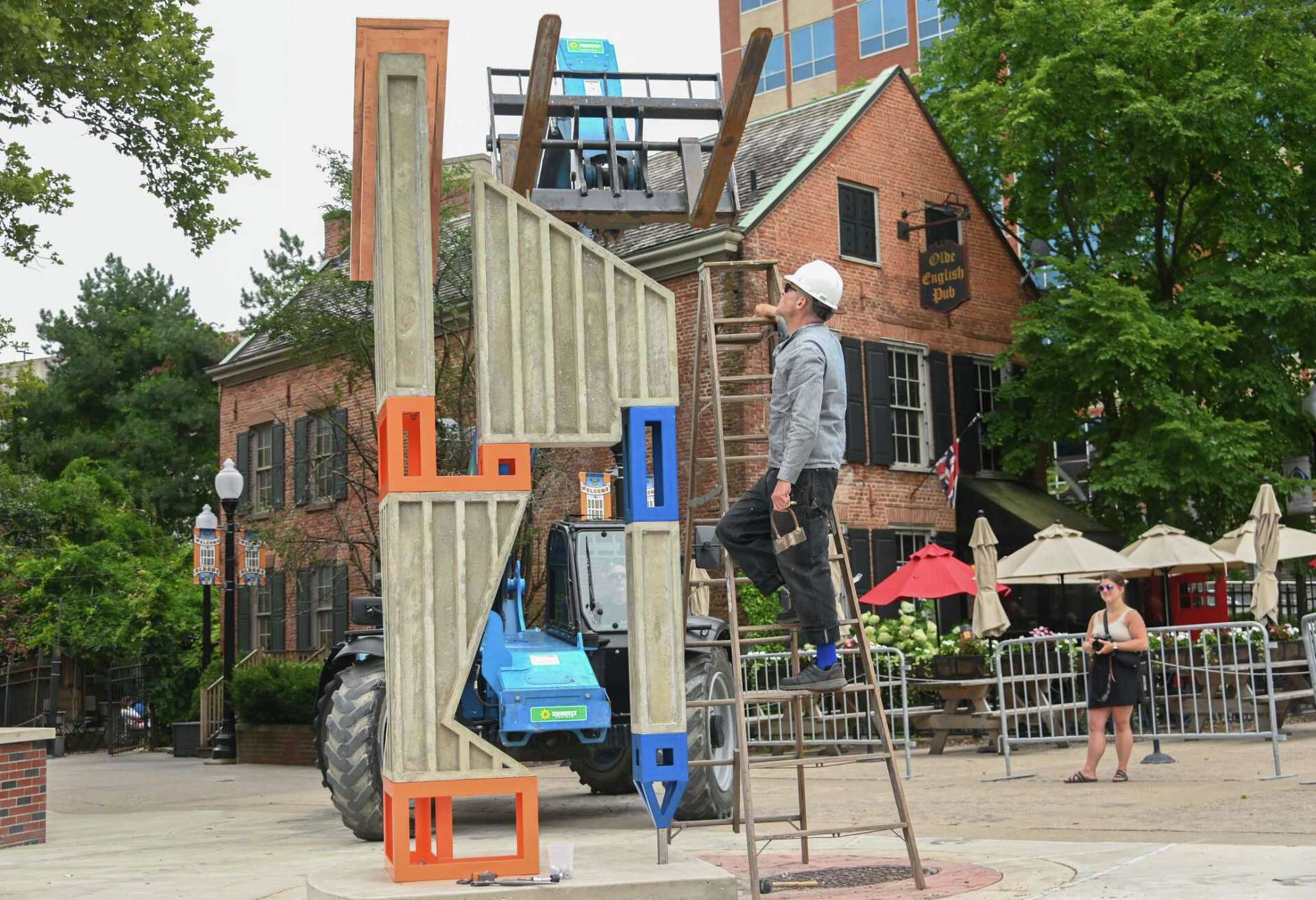 Photos: New sculpture arrives at Albany's Quackenbush Square
