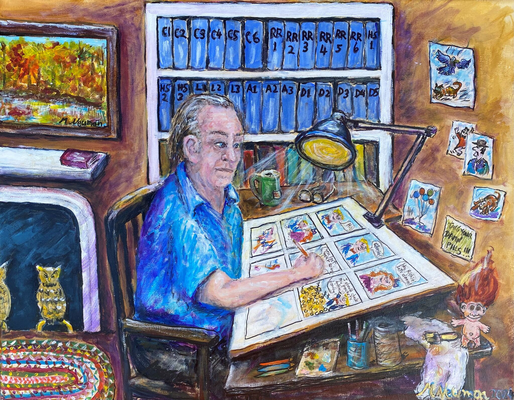 Darien man uncredited for his cartoons finally honored at Comic-Con