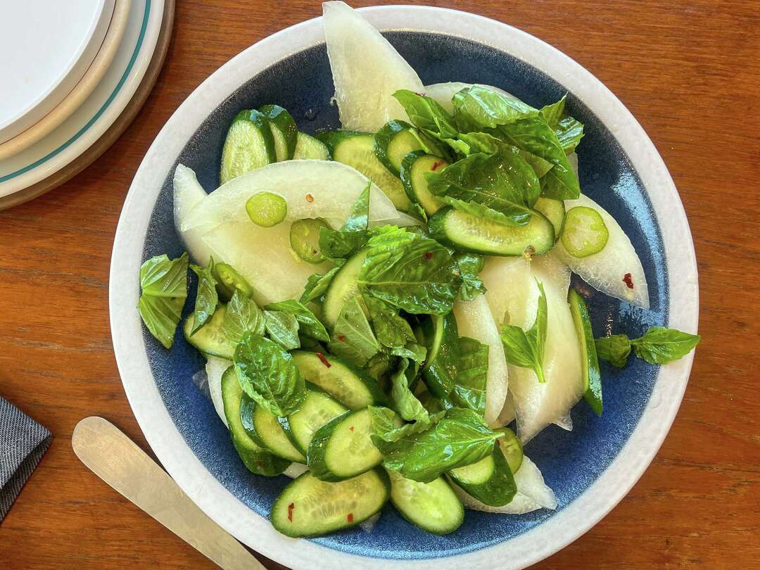 Recipe: Simple Spicy Basil Melon Salad