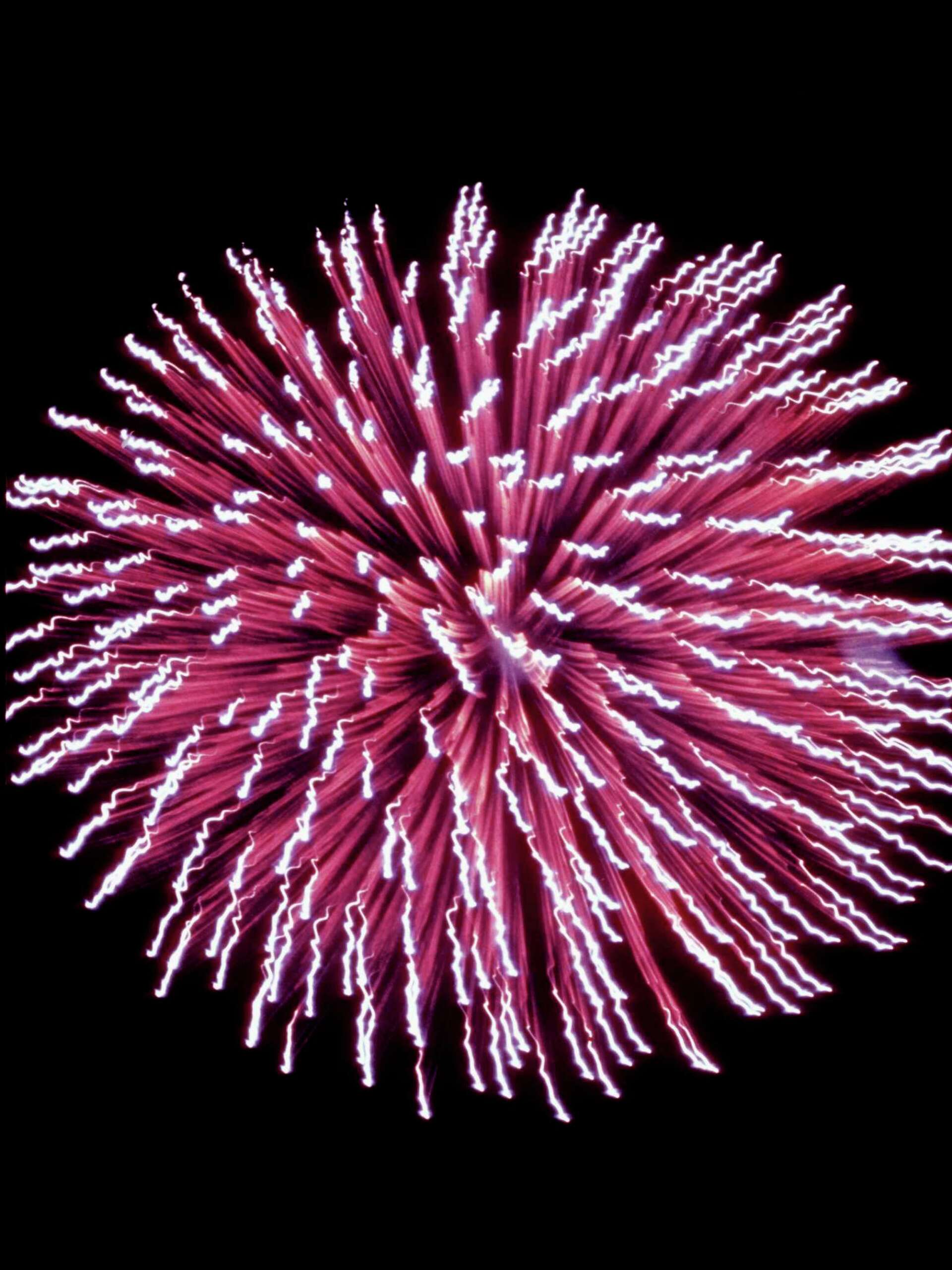 red pyrotechnic