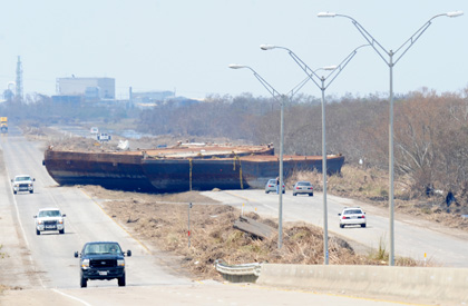 Highway closures, driving in post-Ike Southeast Texas