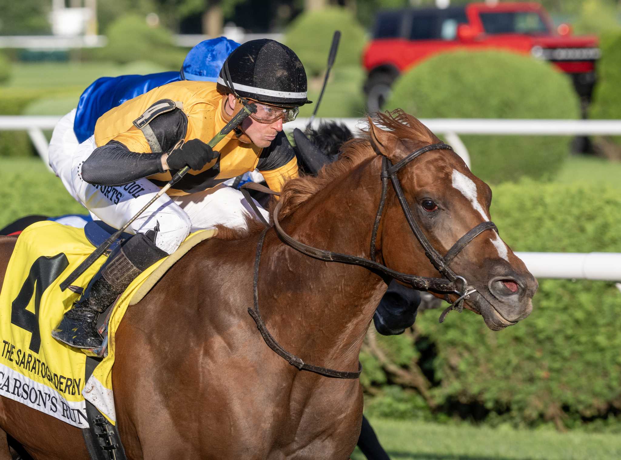 Carson's Run rallies to take $600,000 Grade I Saratoga Derby