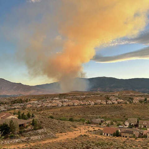 Gold Ranch Fire near I-80 at Calif.Nev. border has 8% containment