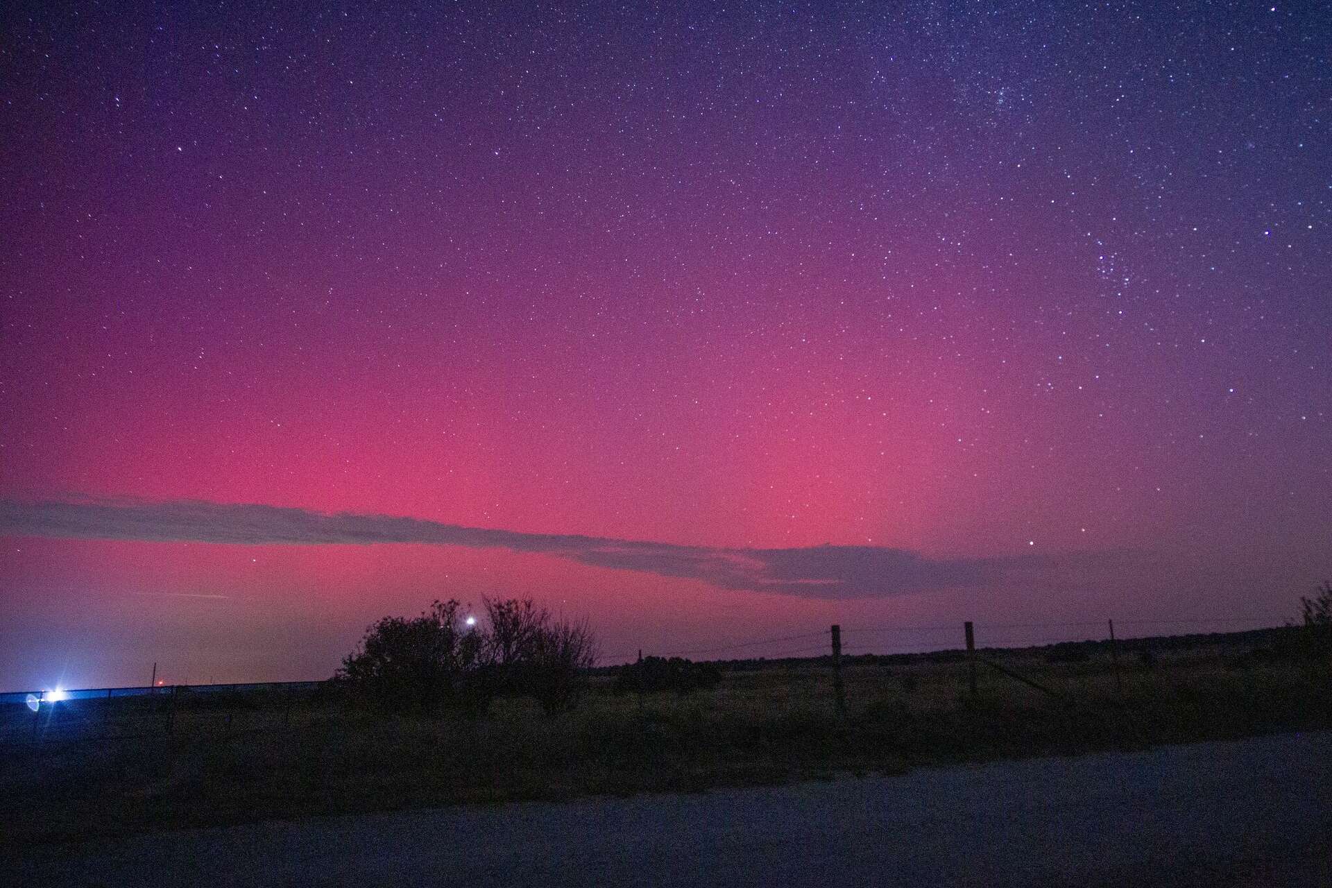 The northern lights make unexpected return to Texas—with meteors