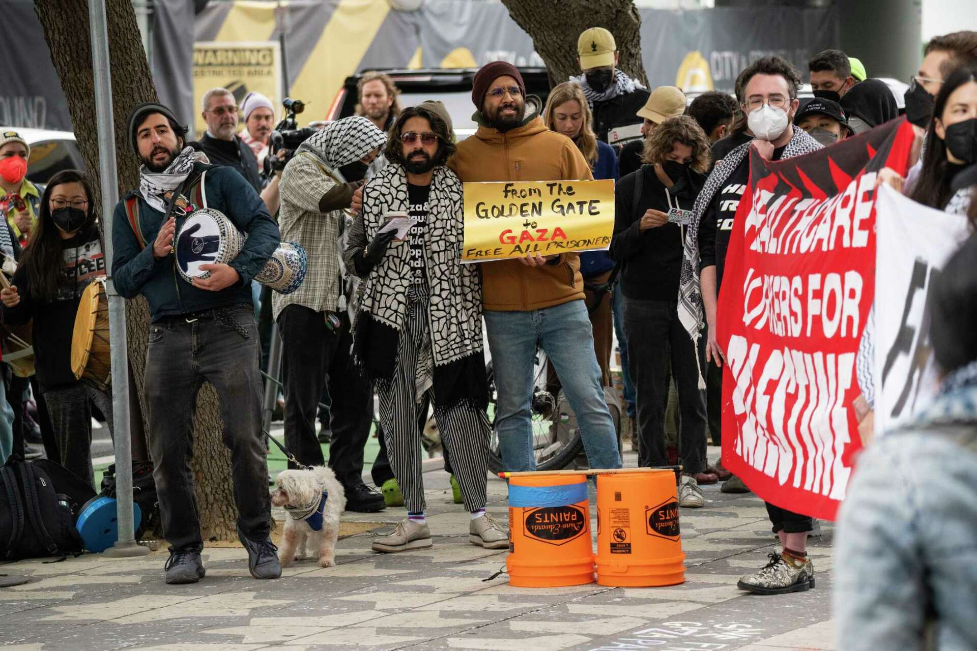 Supporters rally for alleged Golden Gate Bridge protesters