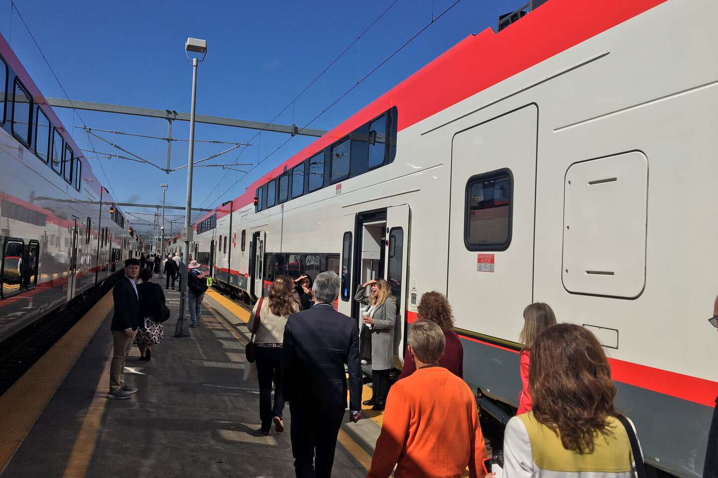 How it feels to travel onboard the new electric Caltrain