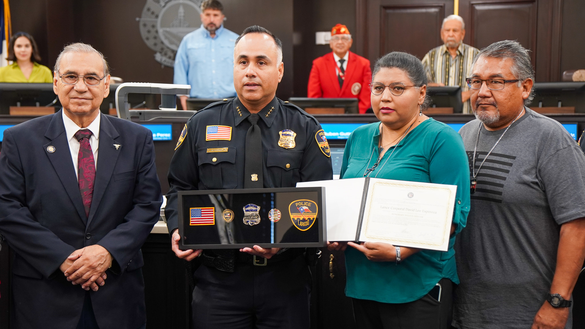 Laredo PD and city honor fallen hero David Lee Espinoza