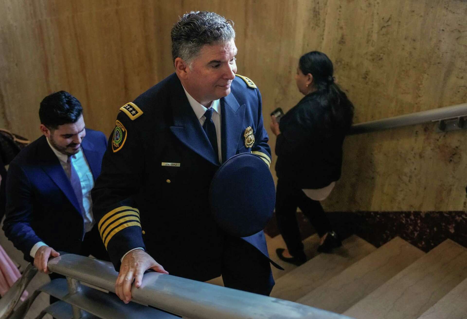 Houston Police Chief Noe Diaz and Fire Chief Tom Muñoz OK'd by council
