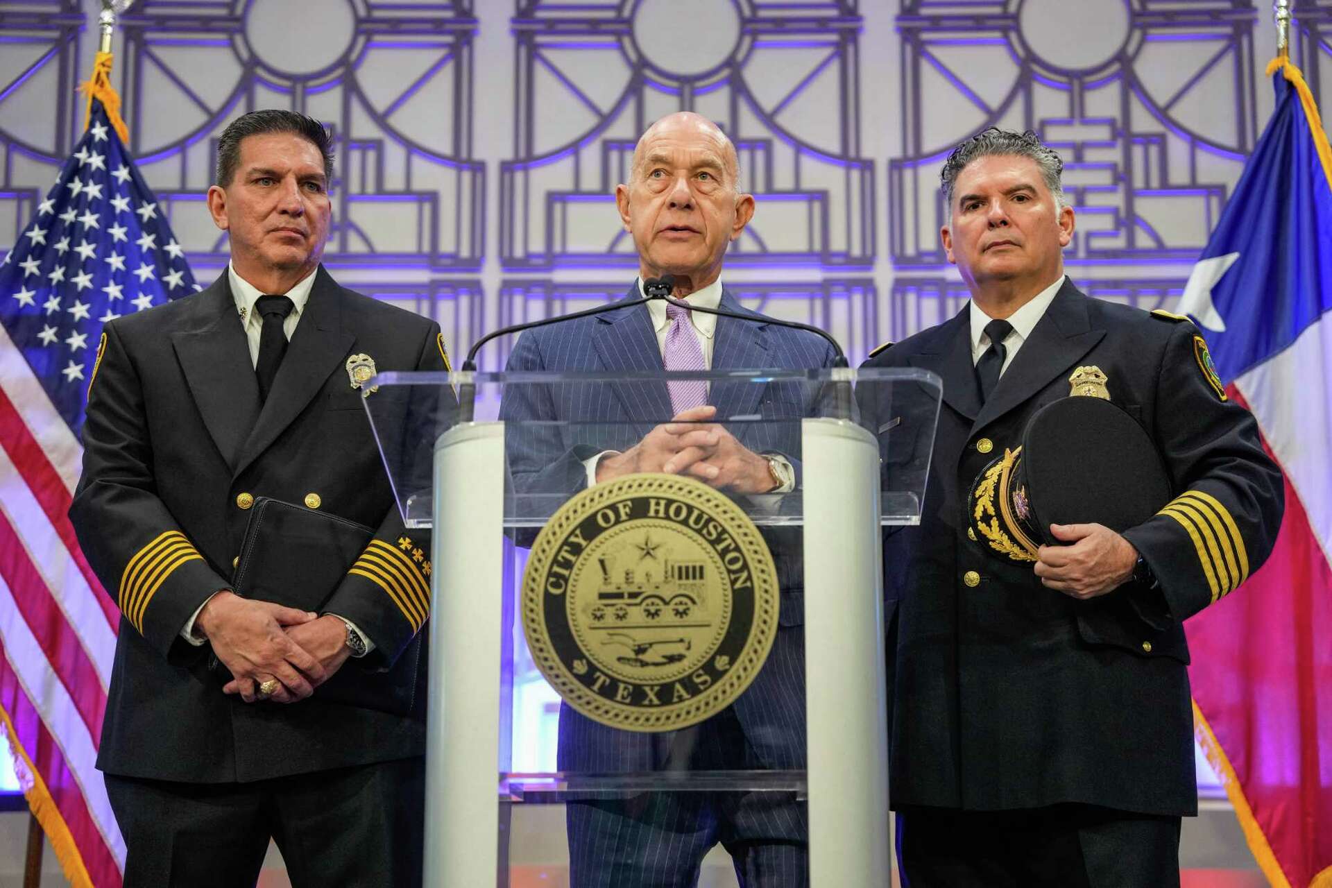 Houston Police Chief Noe Diaz and Fire Chief Tom Muñoz OK'd by council