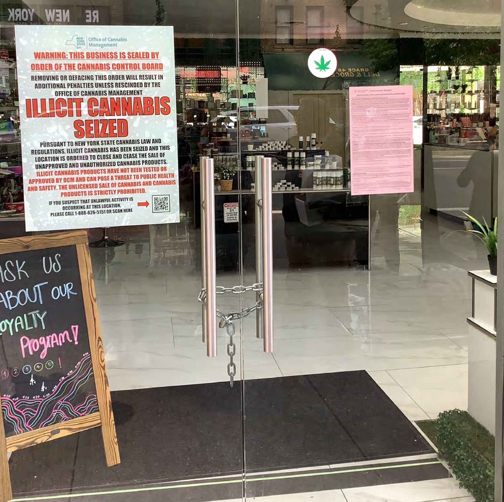 Judge orders 'illicit cannabis' signs removed as regs face scrutiny