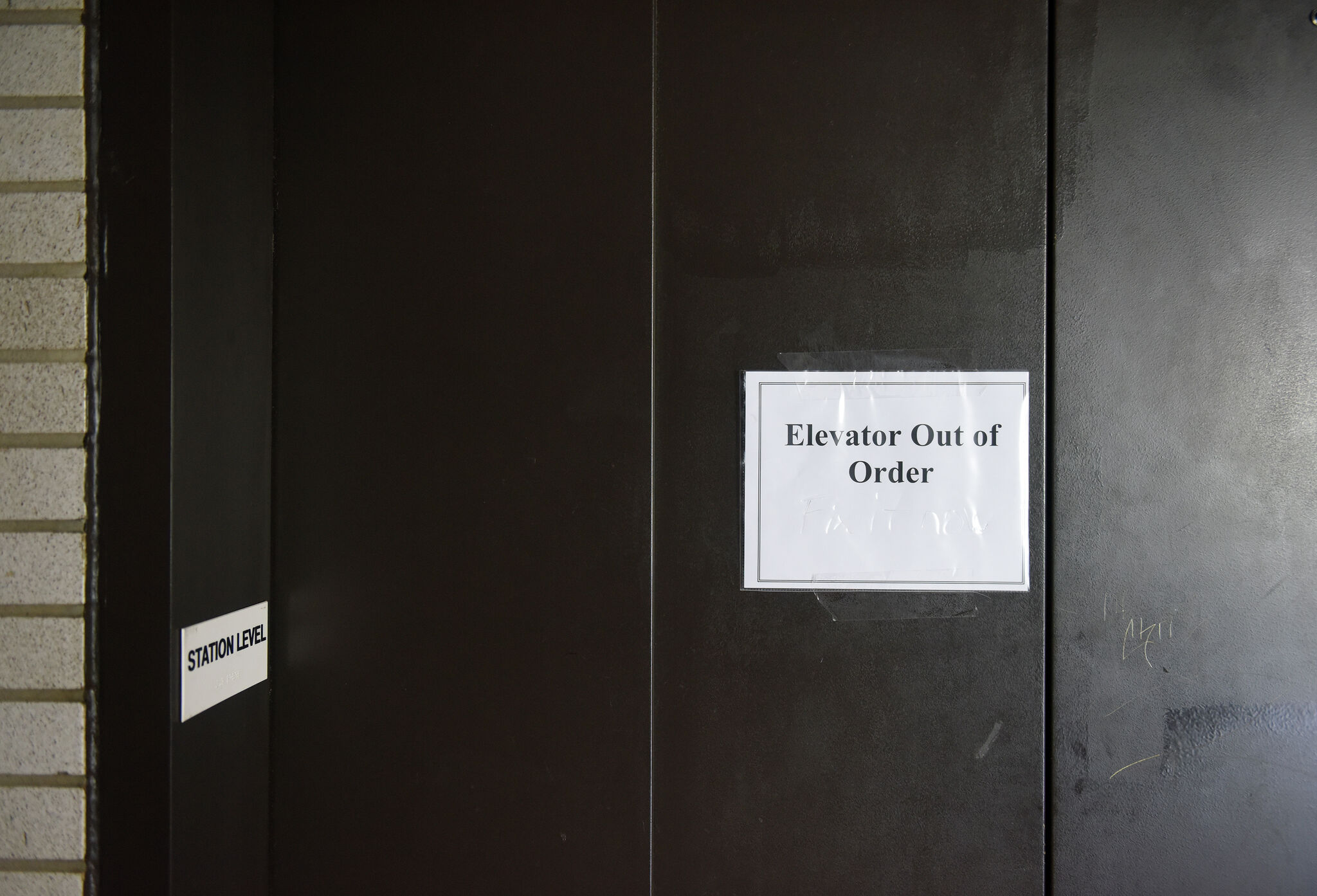 Elevator at Greenwich train station still out of service