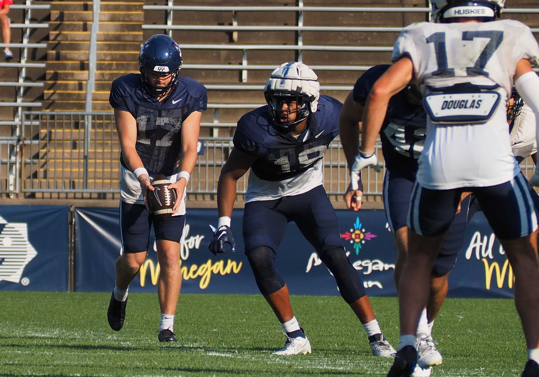 Chris Freeman, Connor Stutz hope to give UConn special teams a boost