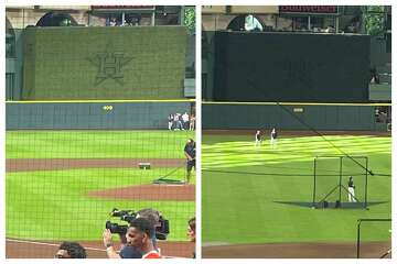 Astros return home to change in batter's eye at Minute Maid Park