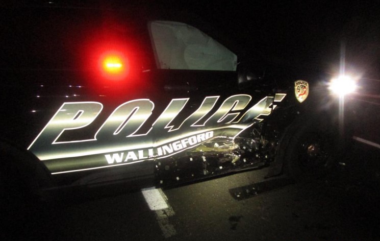Wallingford police: Drunk driver crashed into police cruiser on I-91