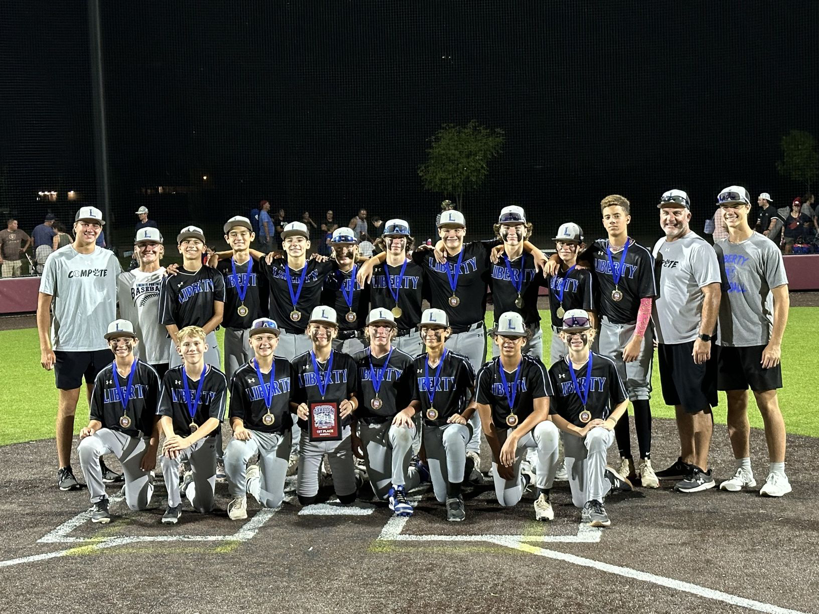 Liberty eighth graders open baseball season with tourney title