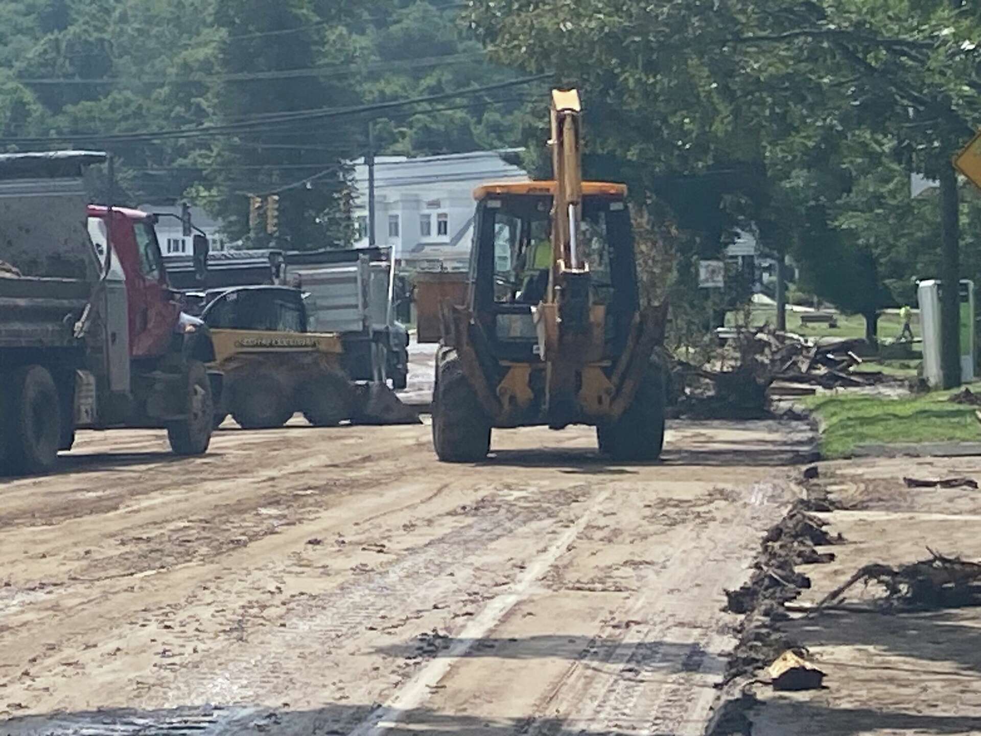 CT floodwaters washed away roads and bridges in Southbury