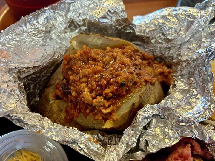 Bill Miller Bar-B-Q offers brisket baked potatoes, tumblers