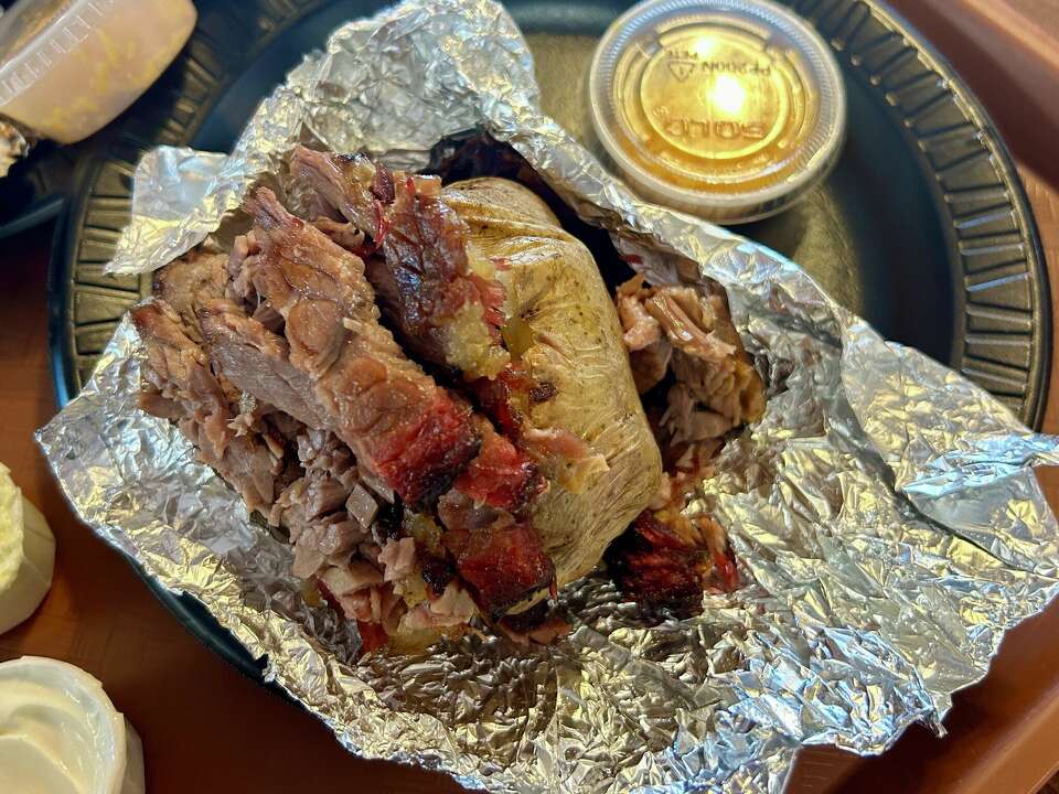 Bill Miller Bar-B-Q offers brisket baked potatoes, tumblers