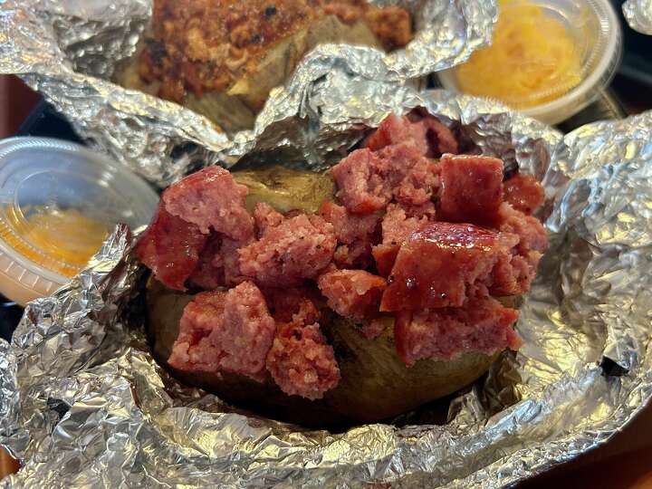 Bill Miller Bar-B-Q offers brisket baked potatoes, tumblers
