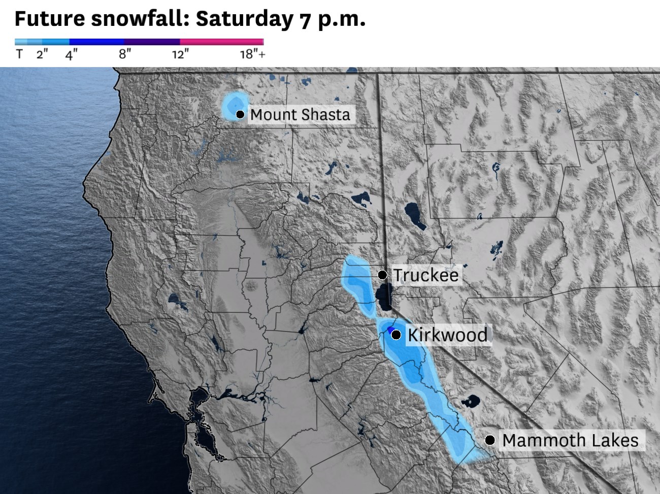 California’s first snow of season looms from August storm