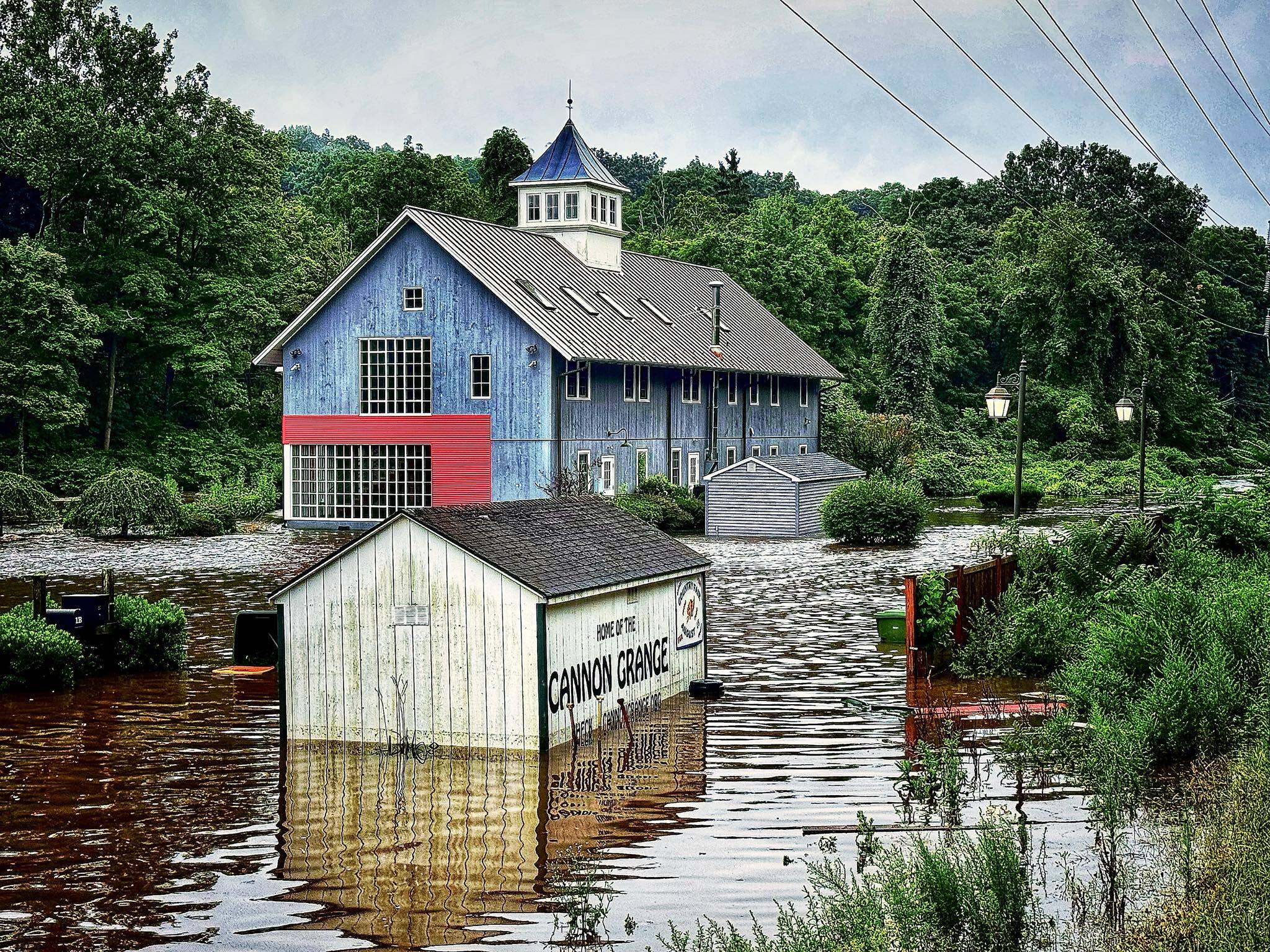 Wilton's Cannon Grange dries out after flood for Agricultural Fair