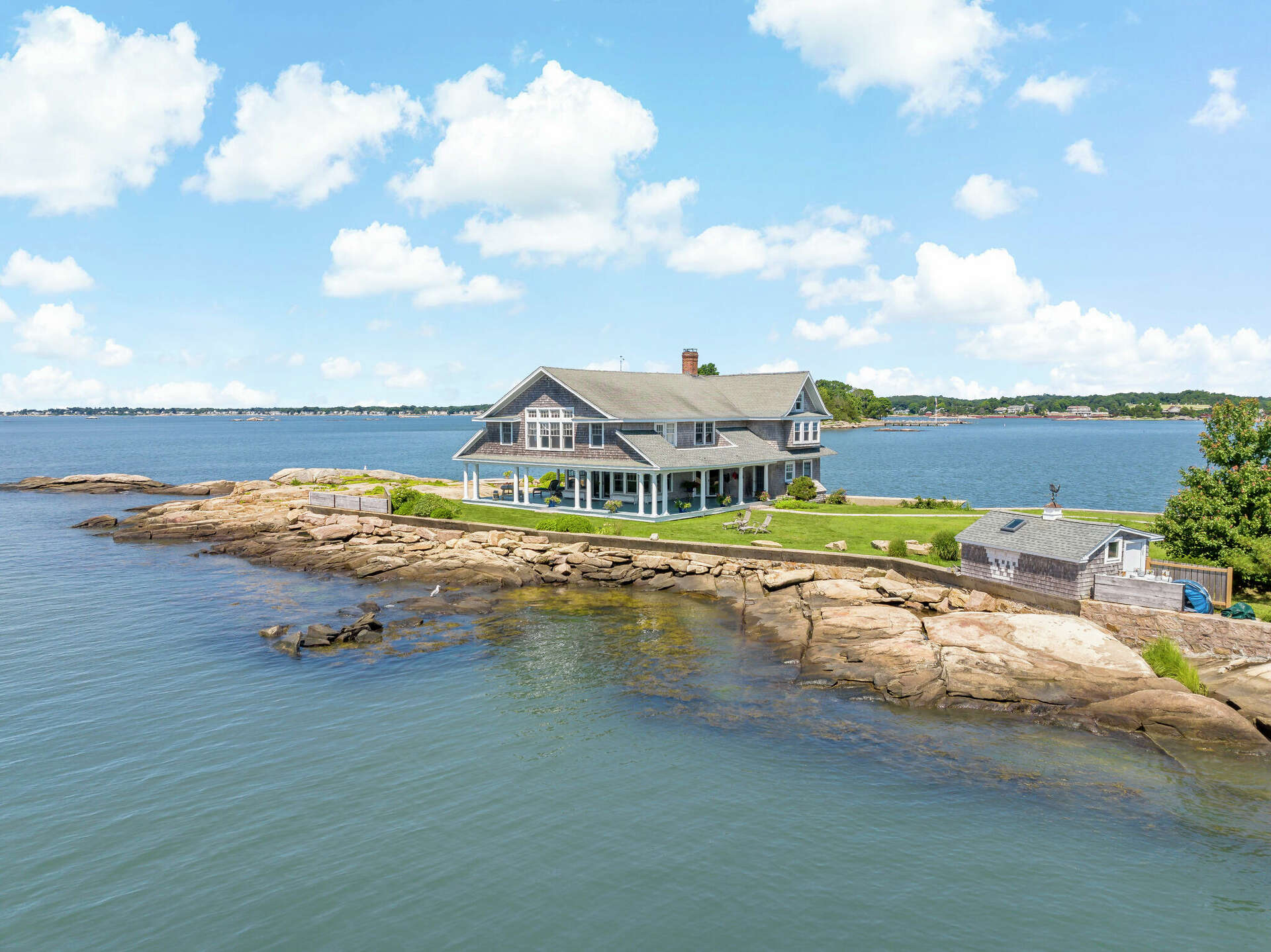 Potato Island, one of Branford's Thimble Islands, is listed for $4.95M