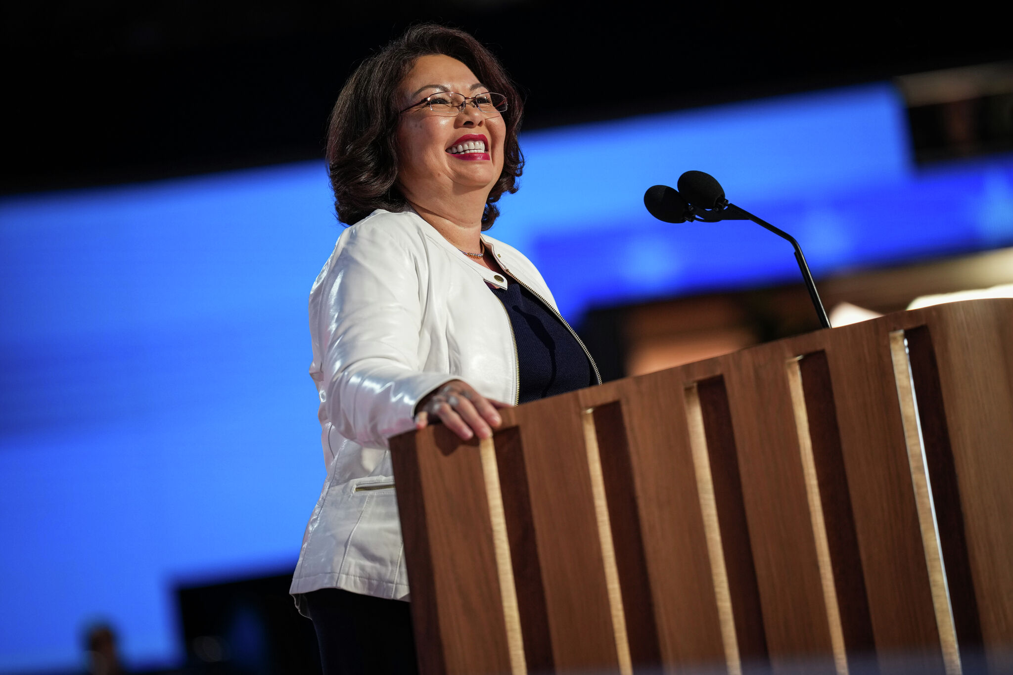 See Tammy Duckworth's emotional DNC speech on women's rights