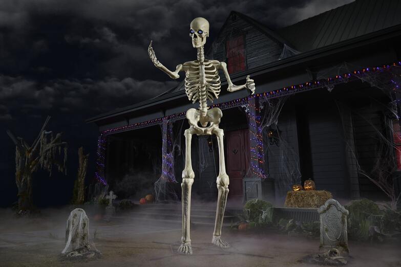 Home Depot's 12 foot skeleton is back! But likely not for long