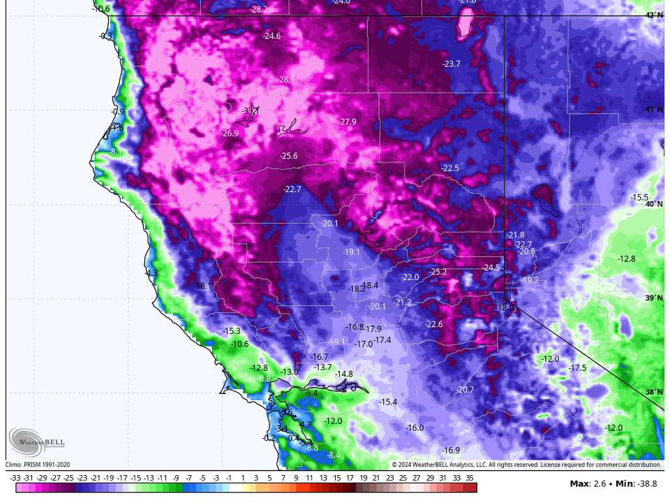 California city could experience coldest August day in 34 years