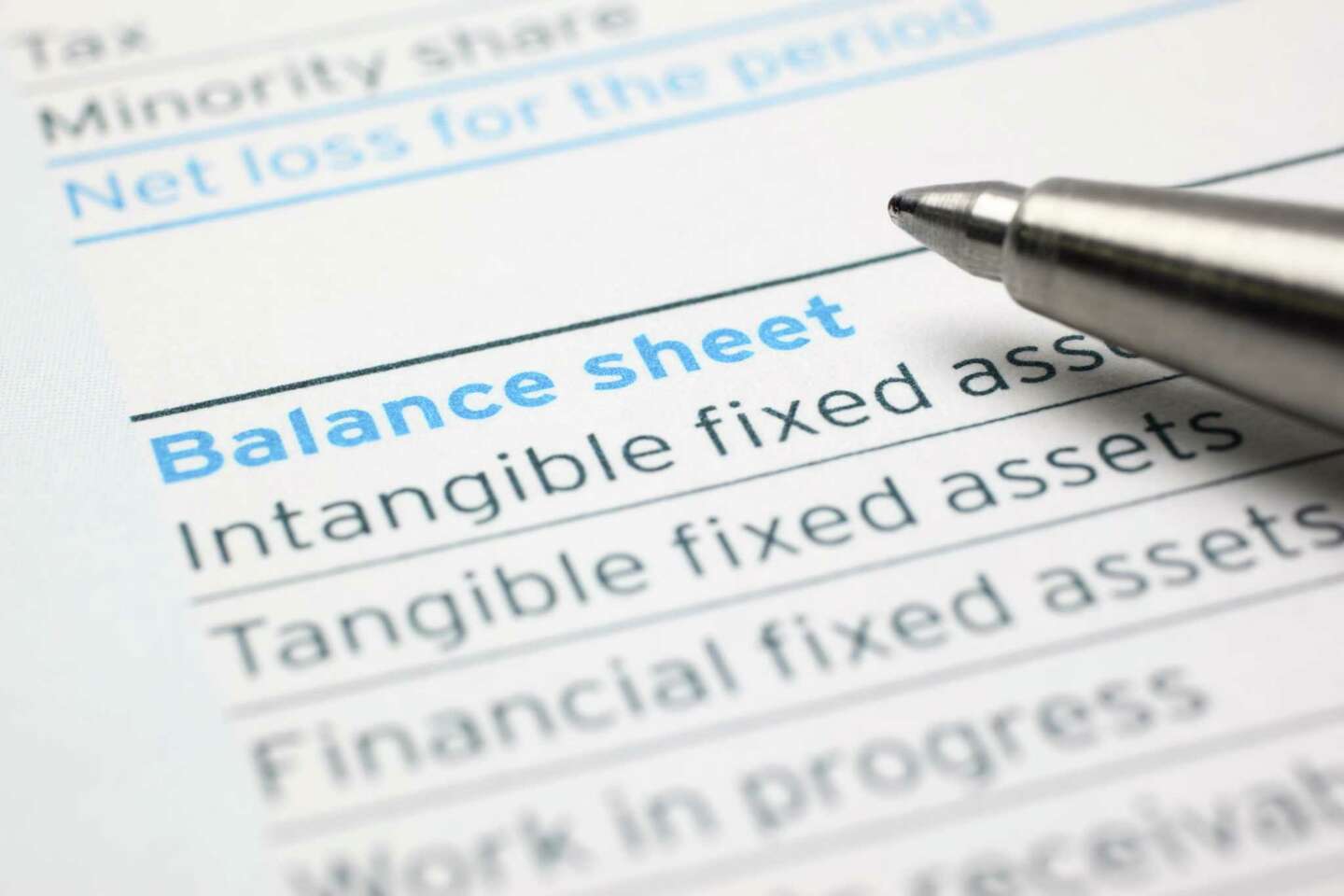 Salaries, Wages and Expenses on a Balance Sheet
