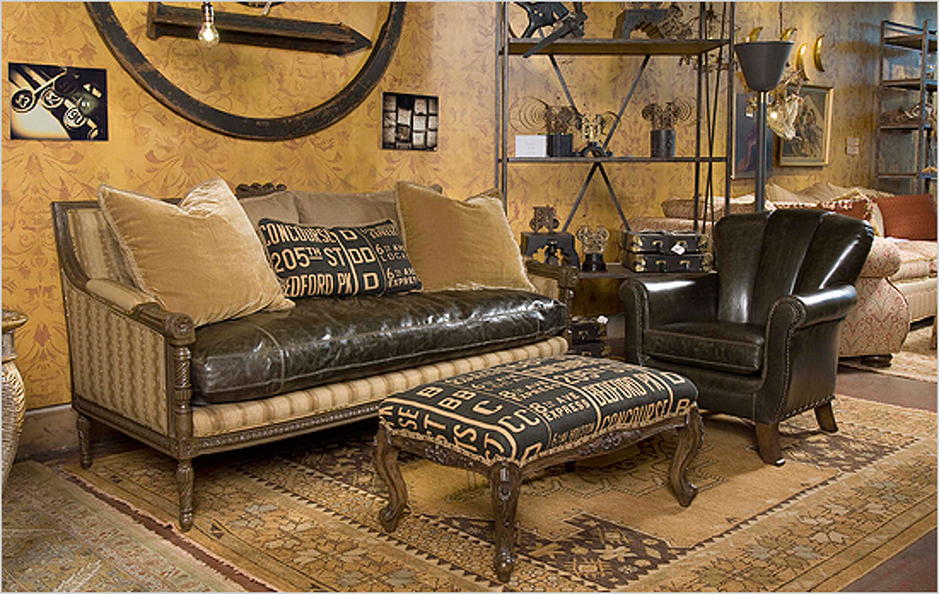 Industrial design settles in, enhancing an eclectic look