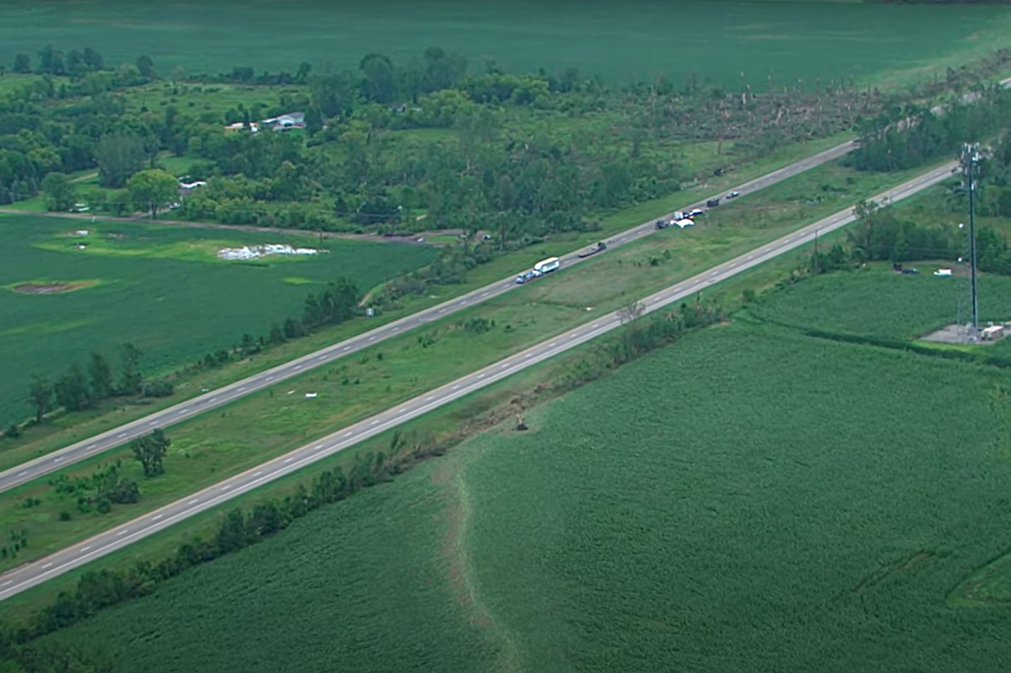 One year ago today, the most active day of August Michigan tornadoes