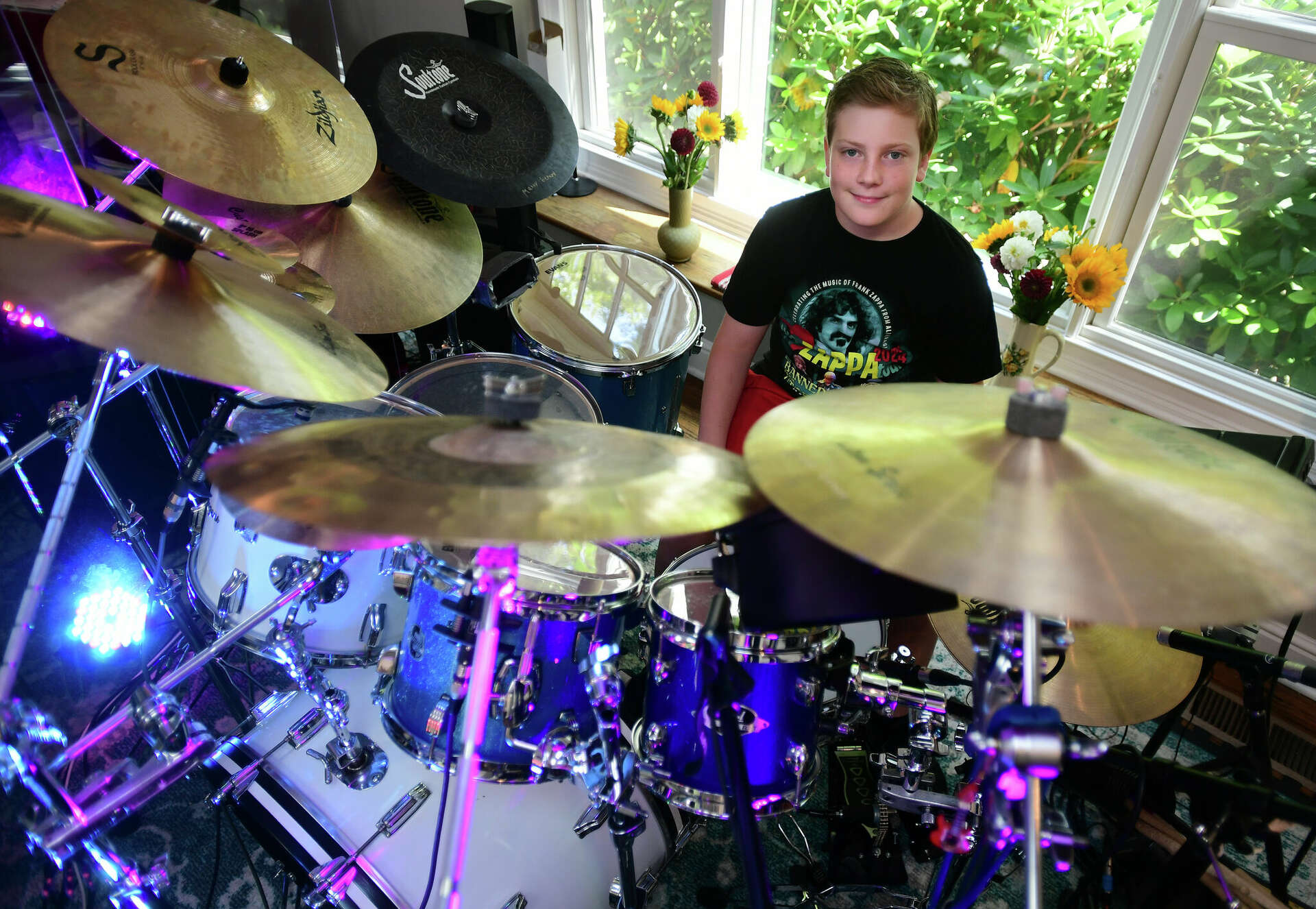 Westport drummer Manny Gerard, 11, toured with Zappa cover band