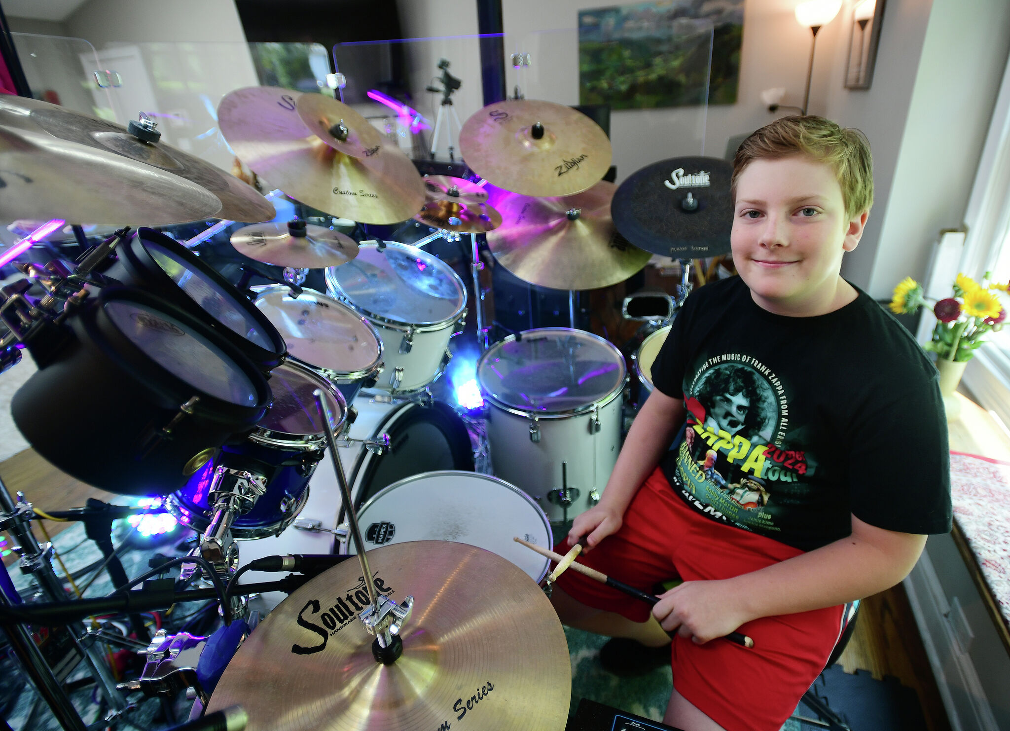 Westport drummer Manny Gerard, 11, toured with Zappa cover band