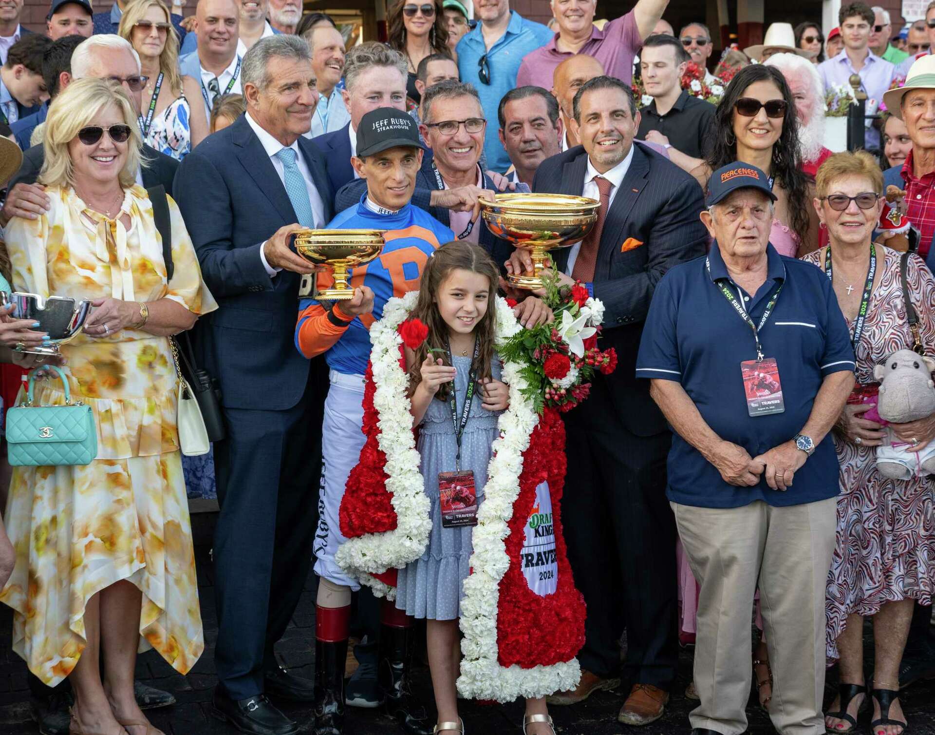 Fierceness holds off filly Thorpedo Anna to capture Travers Stakes
