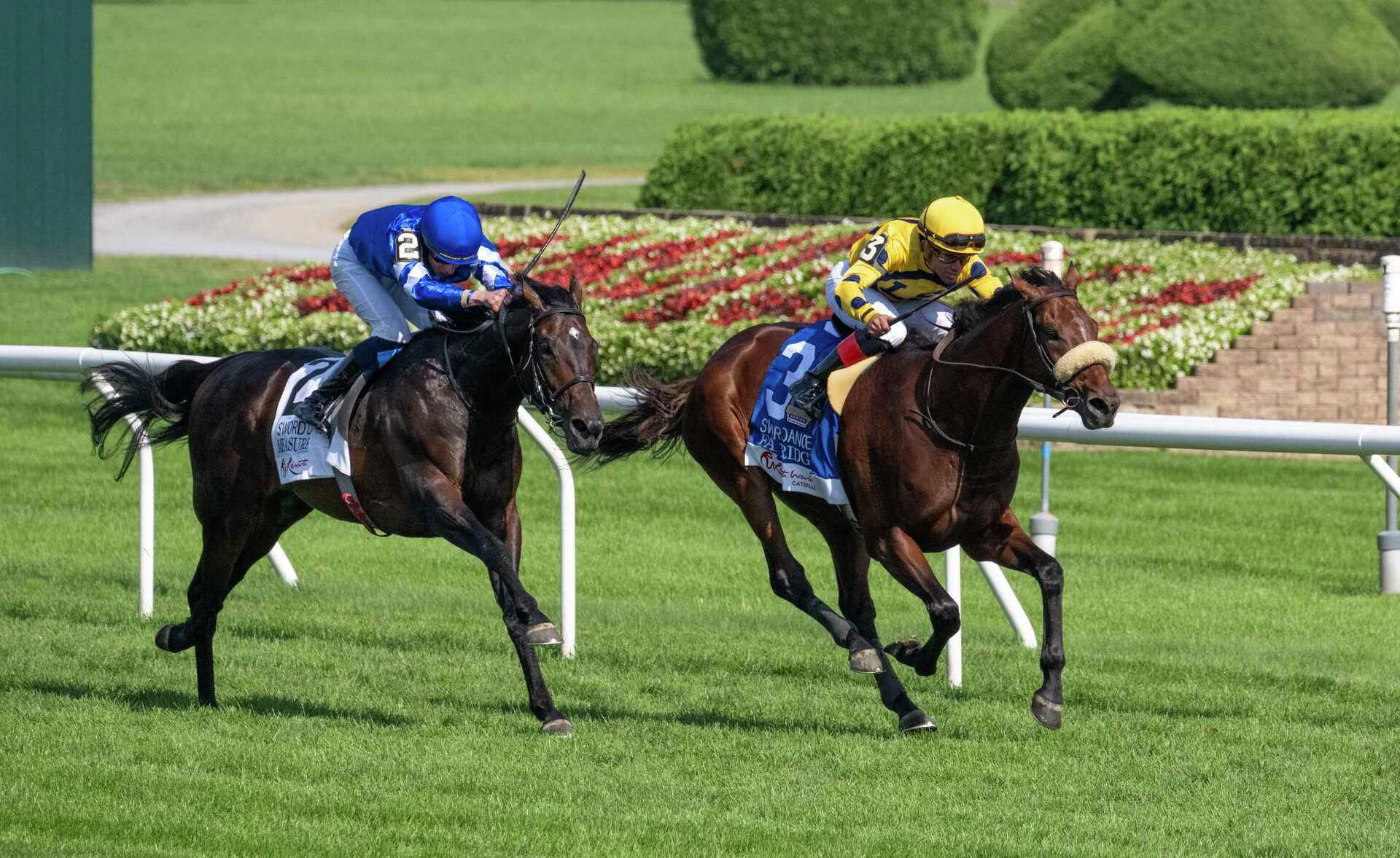 Far Bridge turns back challengers to take Sword Dancer at Saratoga