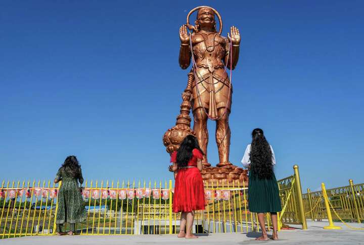 Houston suburb now home to a 90-foot-tall statue of Hindu god Hanuman