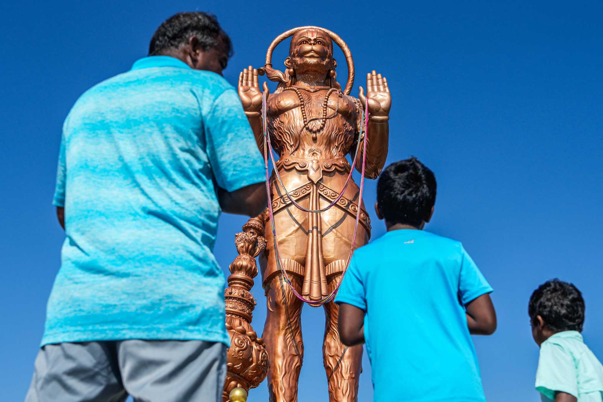 Houston suburb now home to a 90-foot-tall statue of Hindu god Hanuman