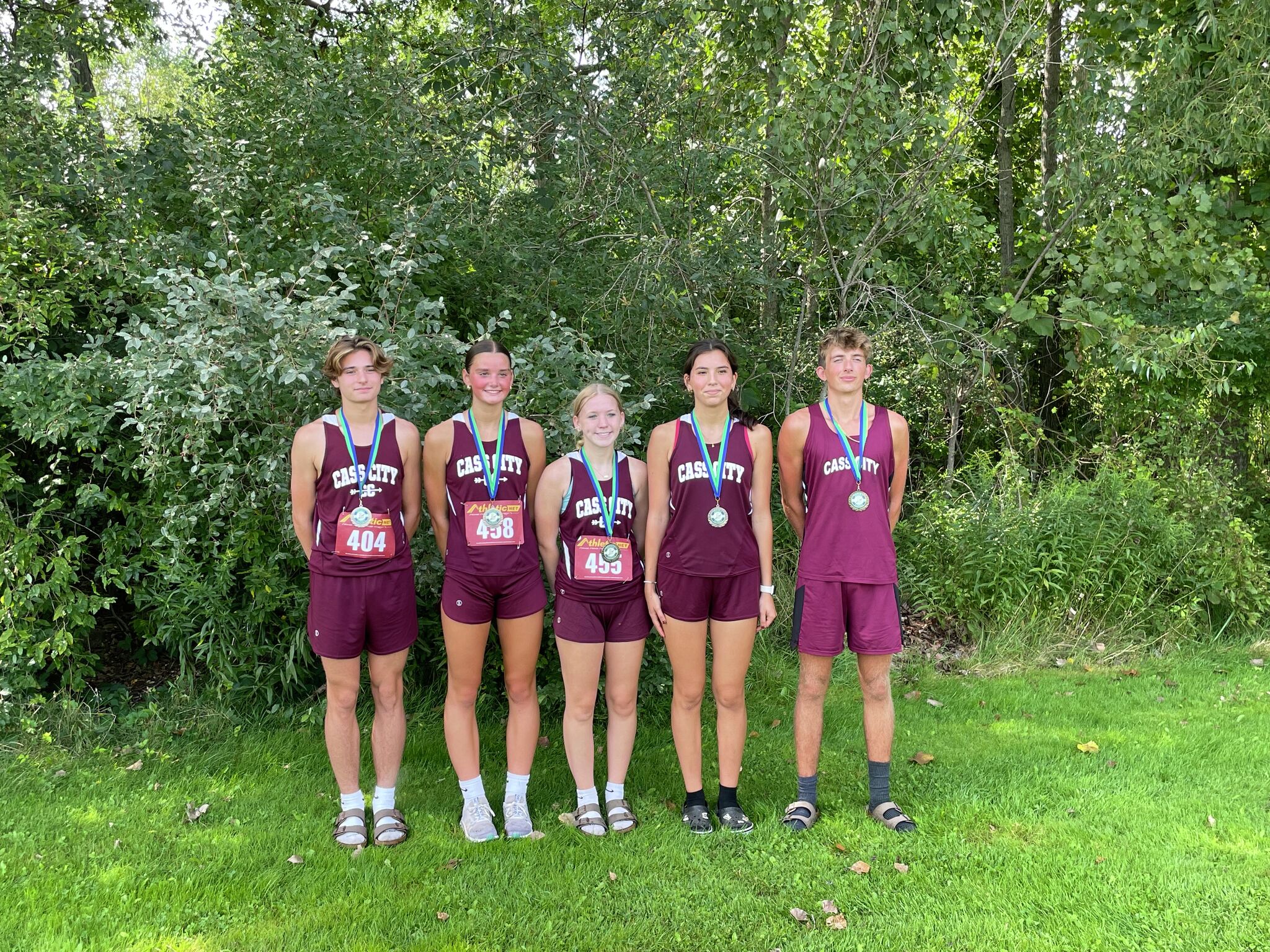 5 Cass City cross country runners medal at Oakdale Classic