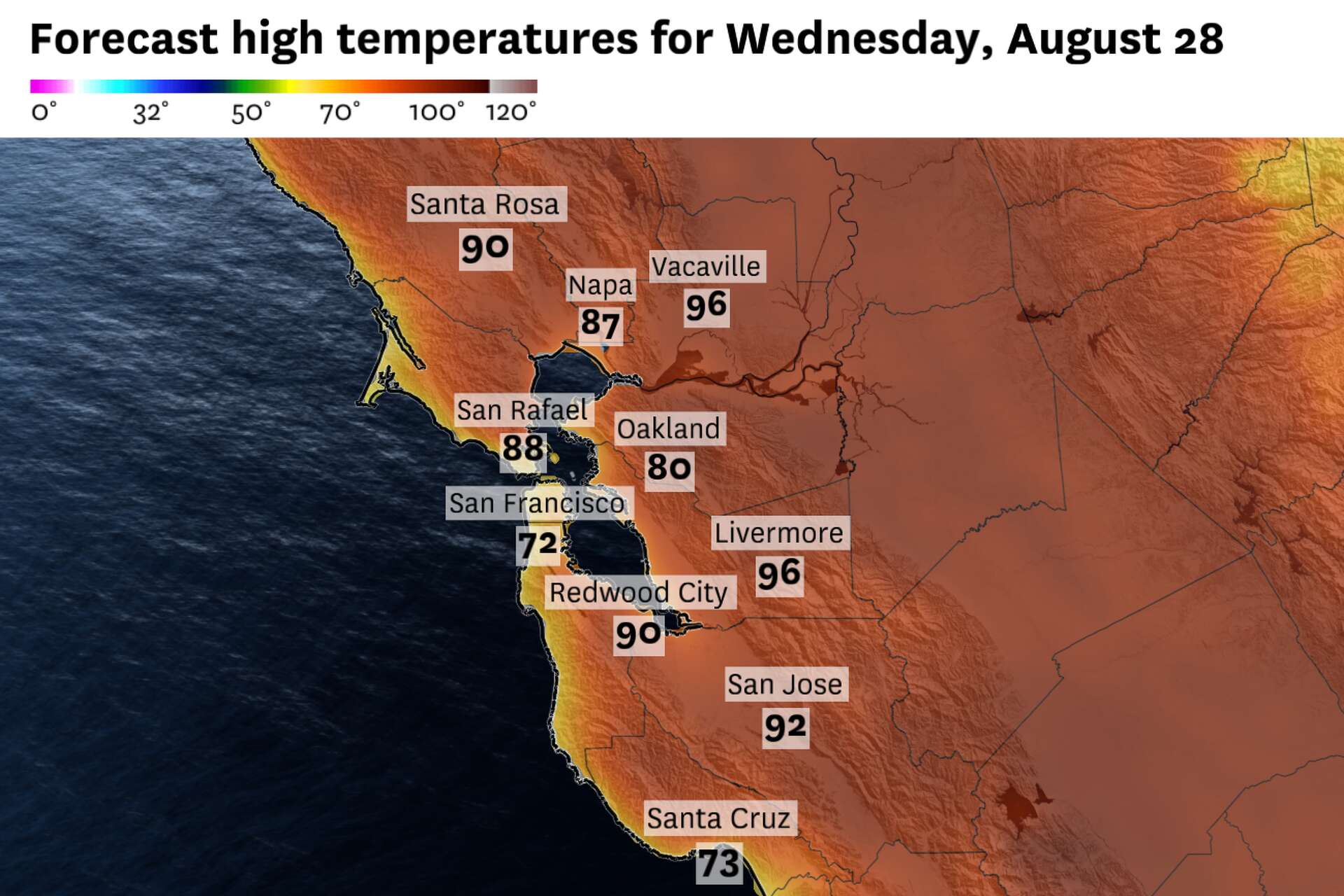 Brief SF heat wave is ending, foggy weather is on the way