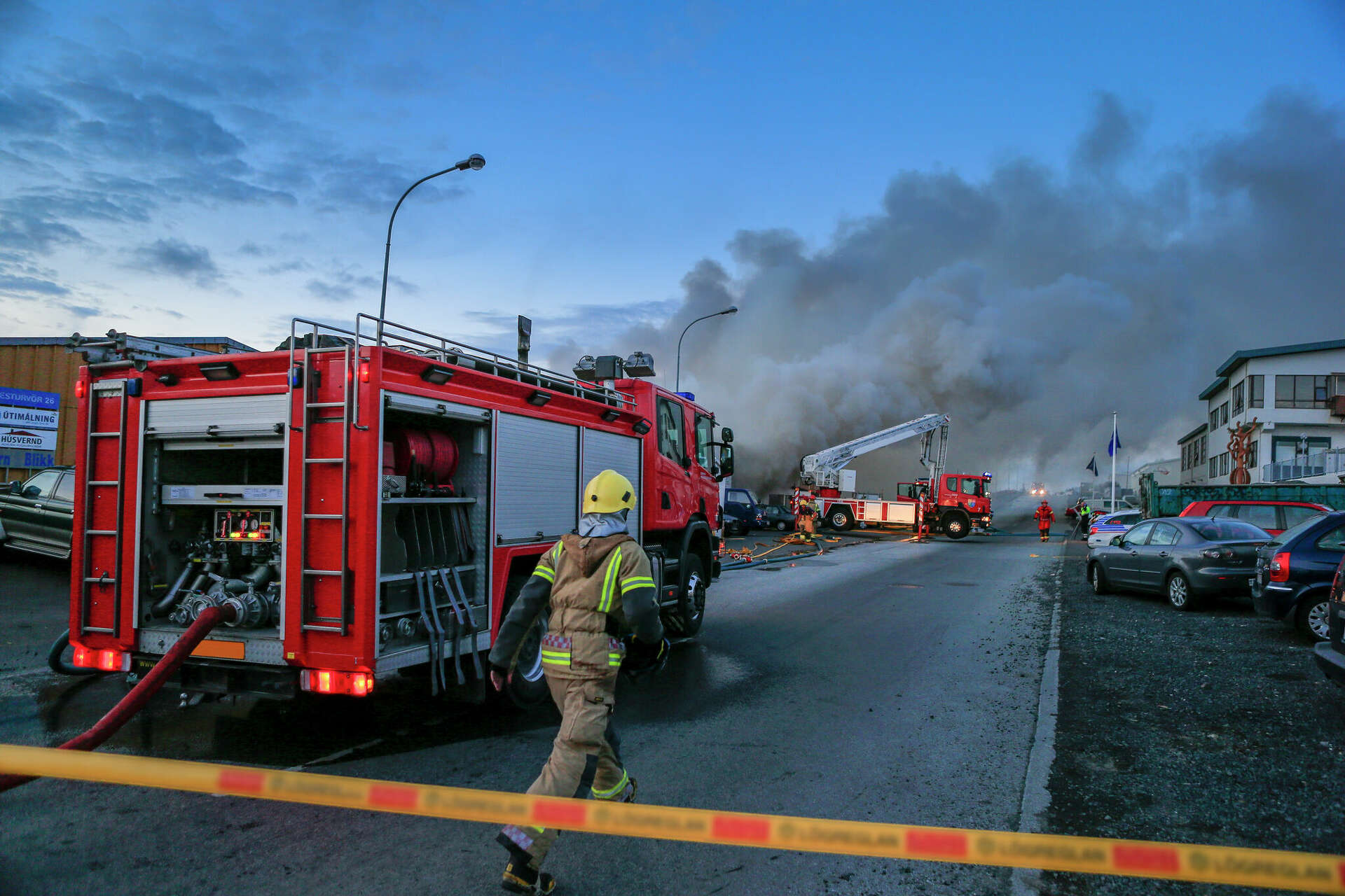 Massive fire burning at scrapyard in north Harris County